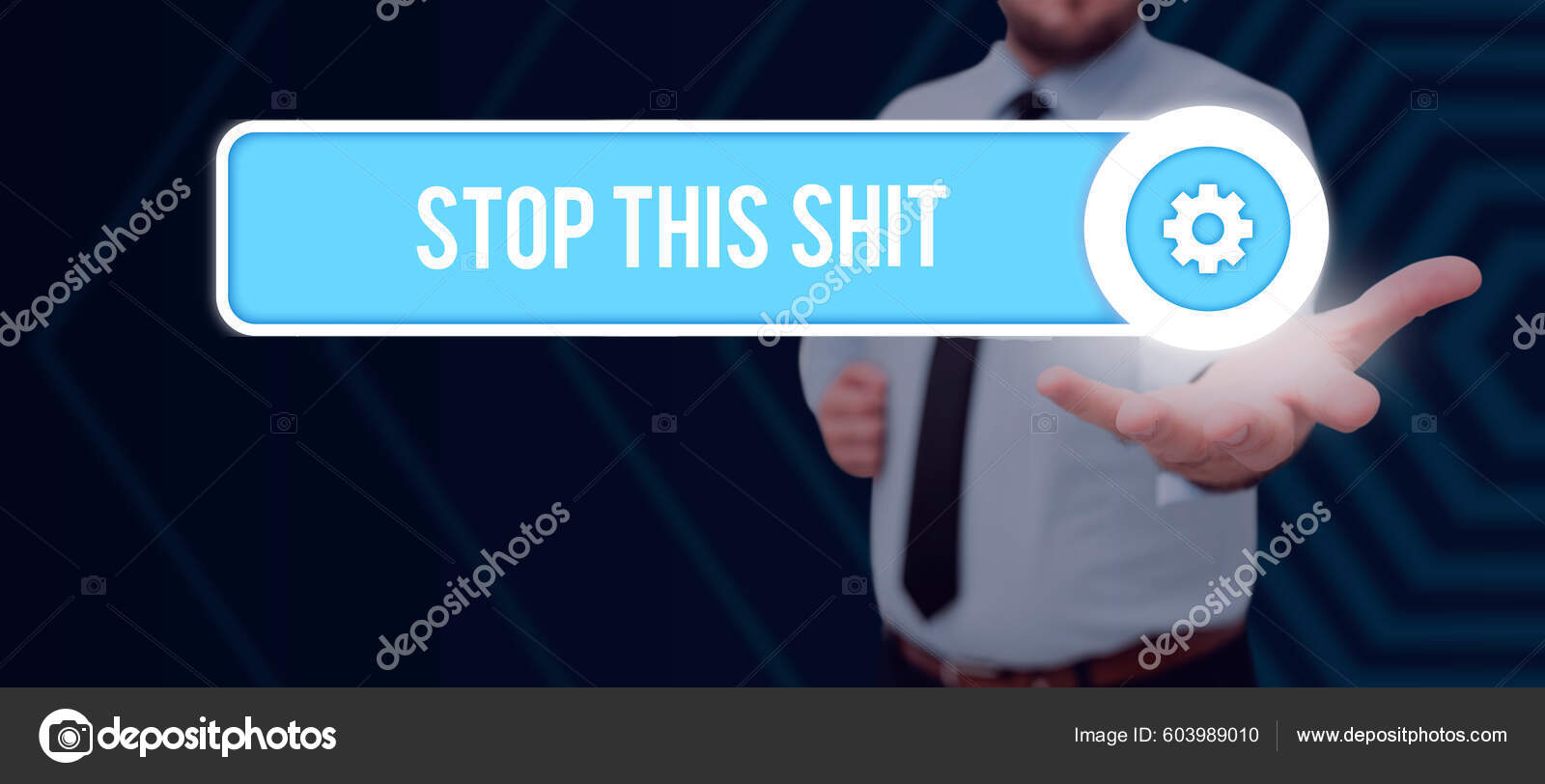 Sign Displaying Stop Shit Business Overview Enough Bad Things Happening ...