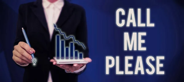 Conceptual display Call Me Please, Business showcase Asking for ...