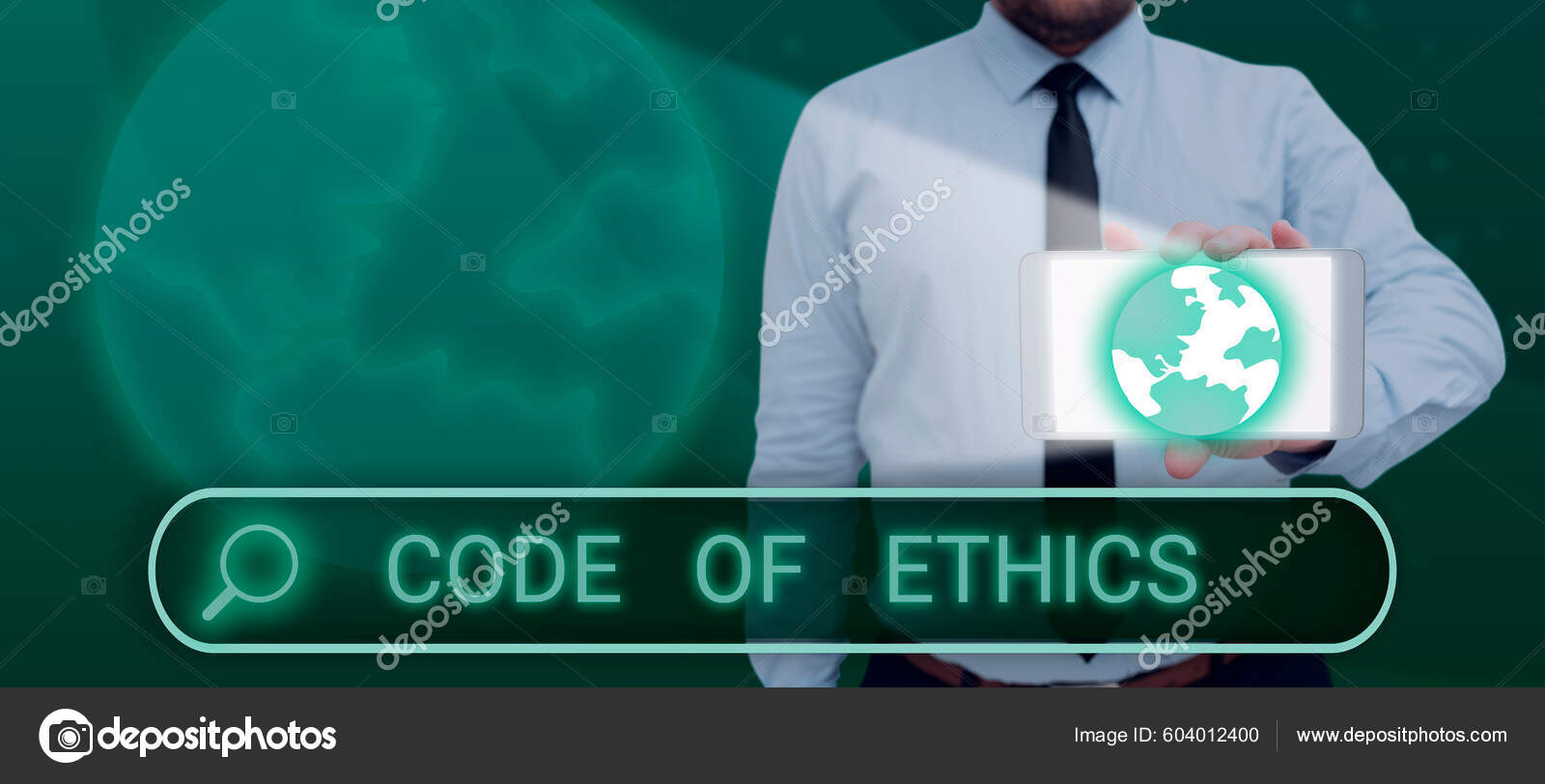 Sign Displaying Code Ethics Word Written Moral Rules Ethical Integrity ...
