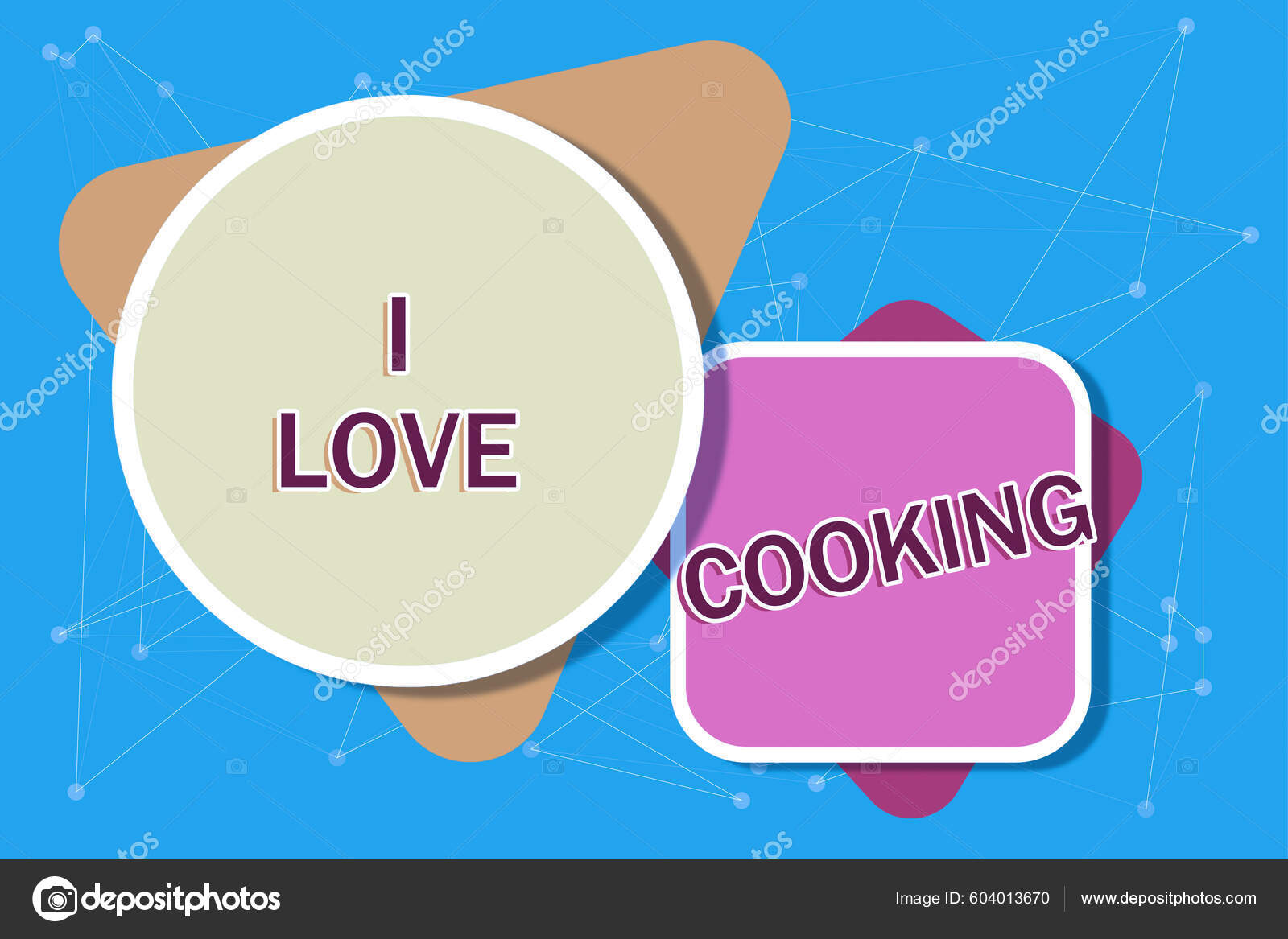 Writing Displaying Text Love Cooking Internet Concept Having Affection ...