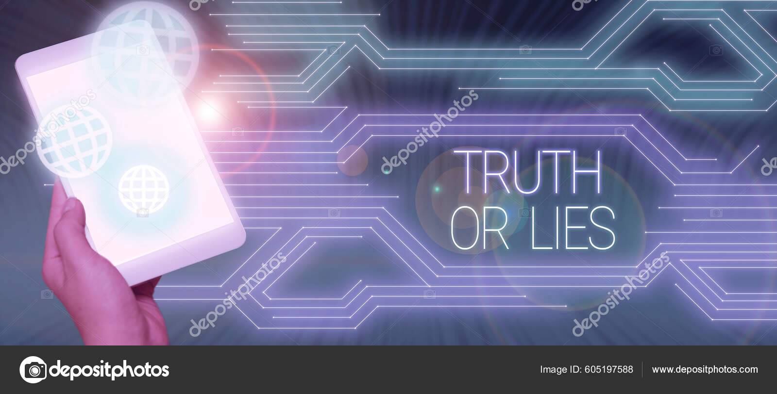 Conceptual Display Truth Lies Word Decide Fact Telling Lie Doubt ... Conceptual Display Truth Lies Word Decide Fact Telling Lie Doubt ...