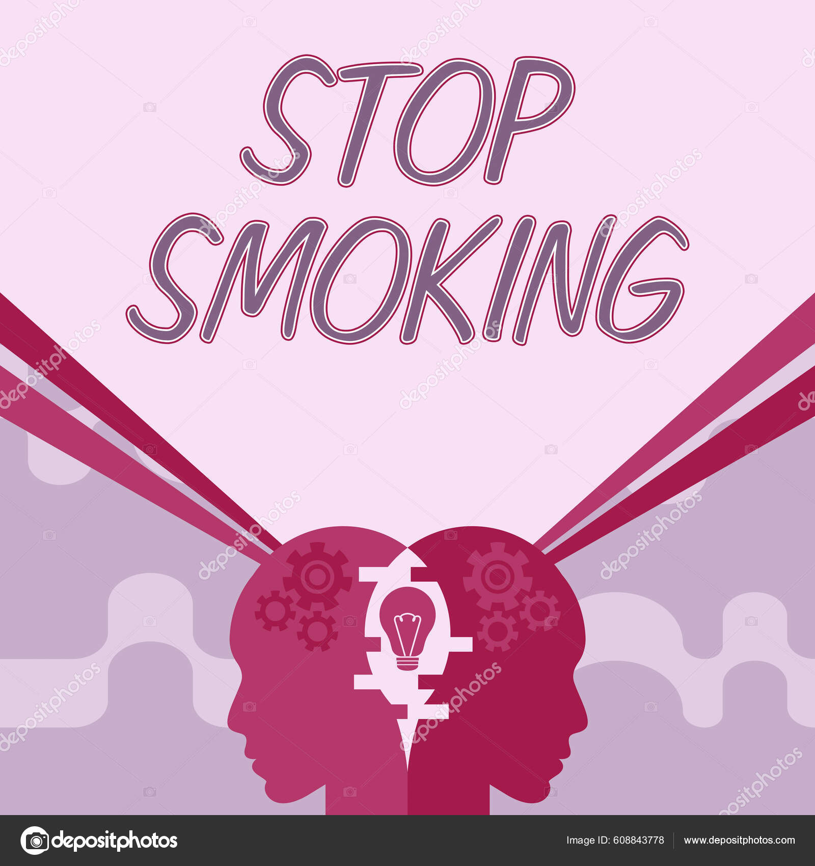 Text Sign Showing Stop Smoking Word Discontinuing Stopping Use Tobacco ...