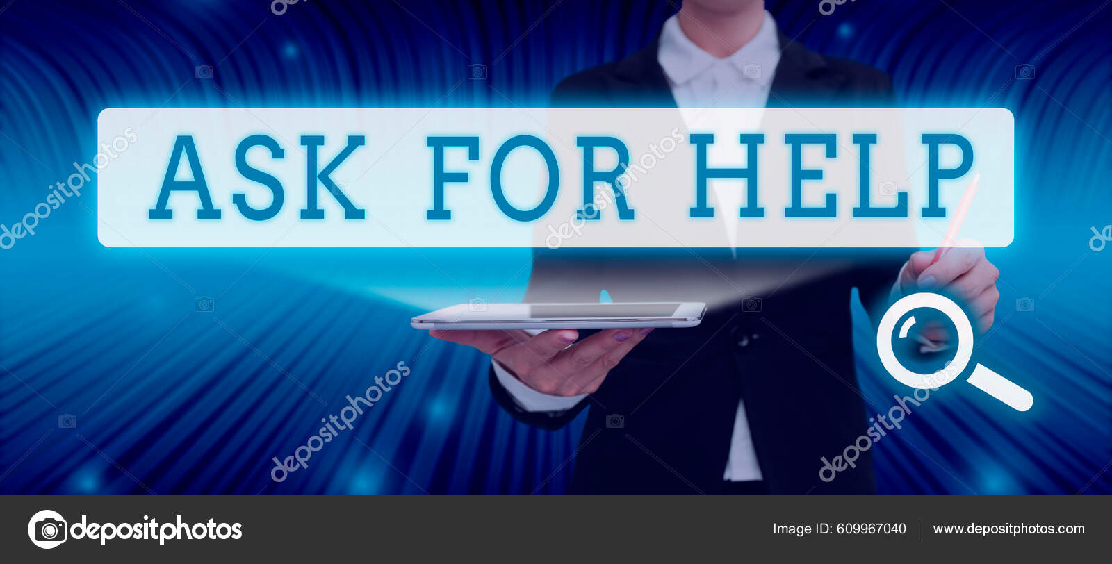 Hand Writing Sign Ask Help Word Written Request Support Assistance ...