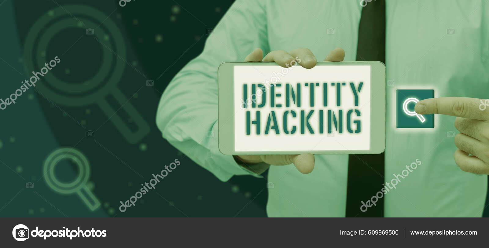 Sign Displaying Identity Hackingcriminal Steal Your Personal ...