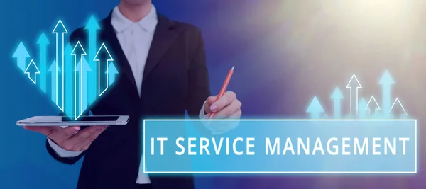 Conceptual display It Service Management, Word Written on Activity ...