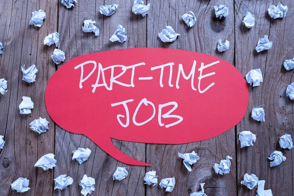 Conceptual display Part Time Job, Business overview Weekender Freelance ...