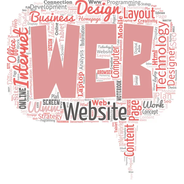 Big Word Cloud Shape Balloon Magnifying Glass Word Web — Stock Photo ...