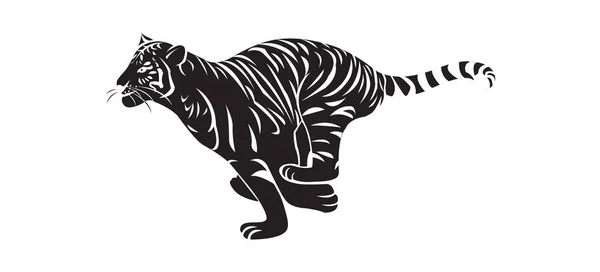 Running Tiger Drawing