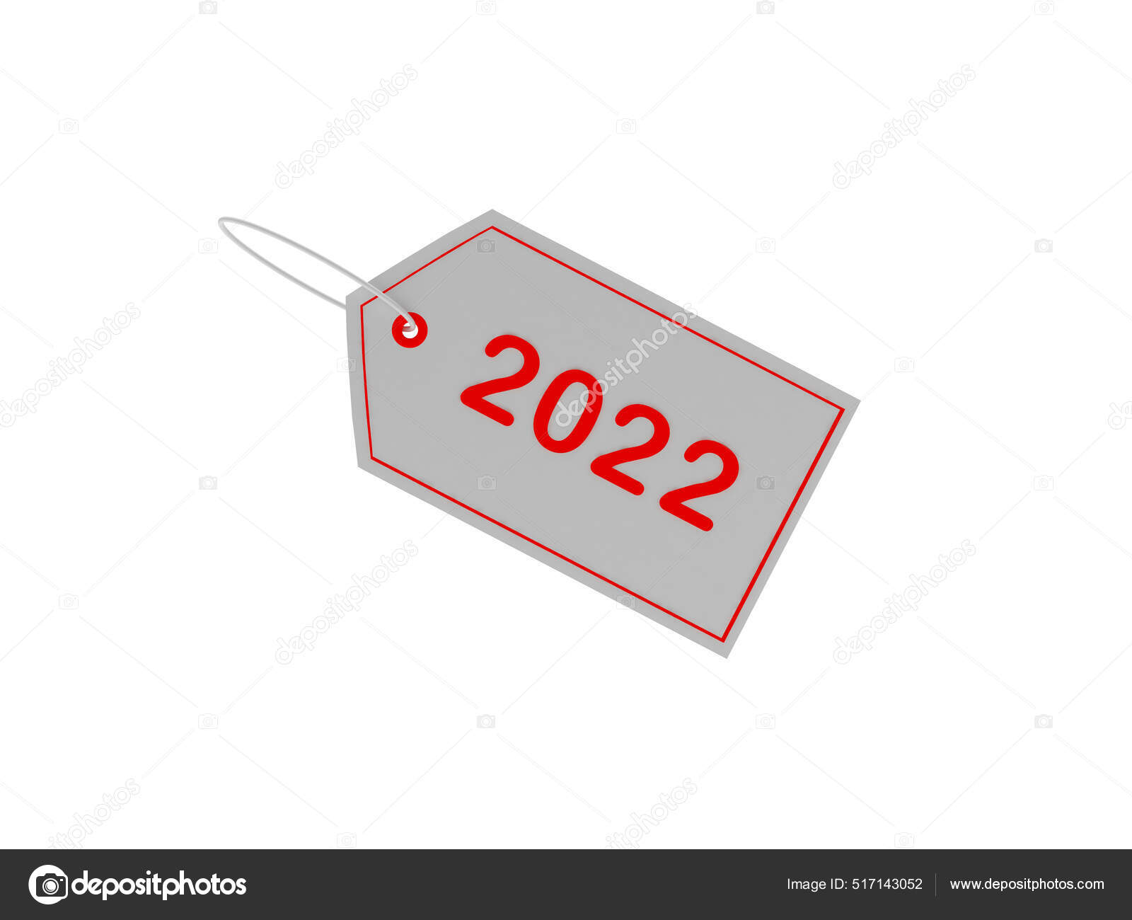 White Price Tag Label Number 2022 Illustration — Stock Photo © Vitar98 ...
