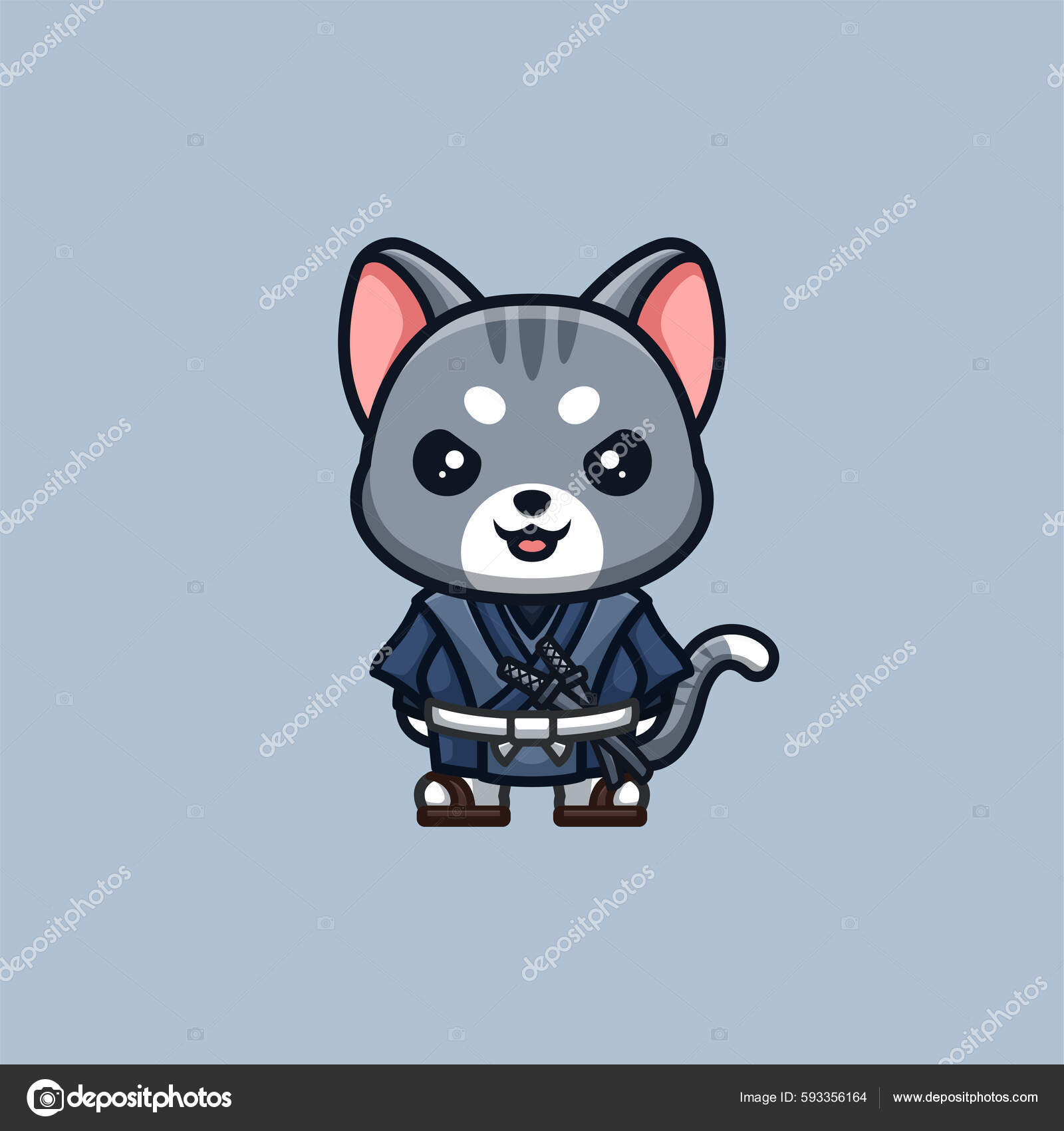 Cute Samurai Cartoon