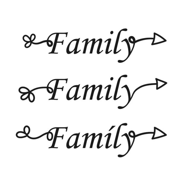 Family In Fancy Cursive