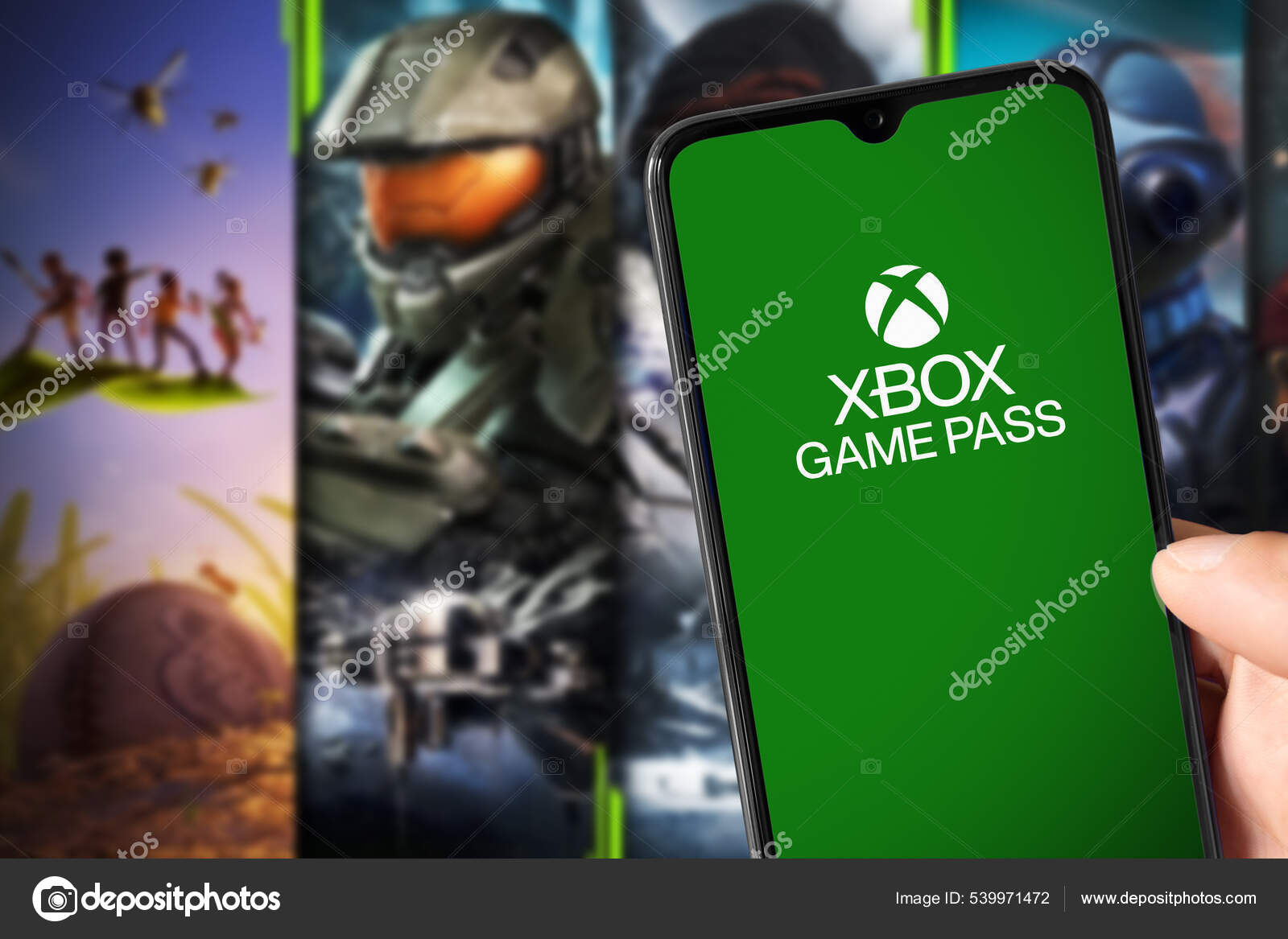 Xbox Game Pass Smarthphone Screen Jan 2022 Sao Paulo Brazil — Stock ...
