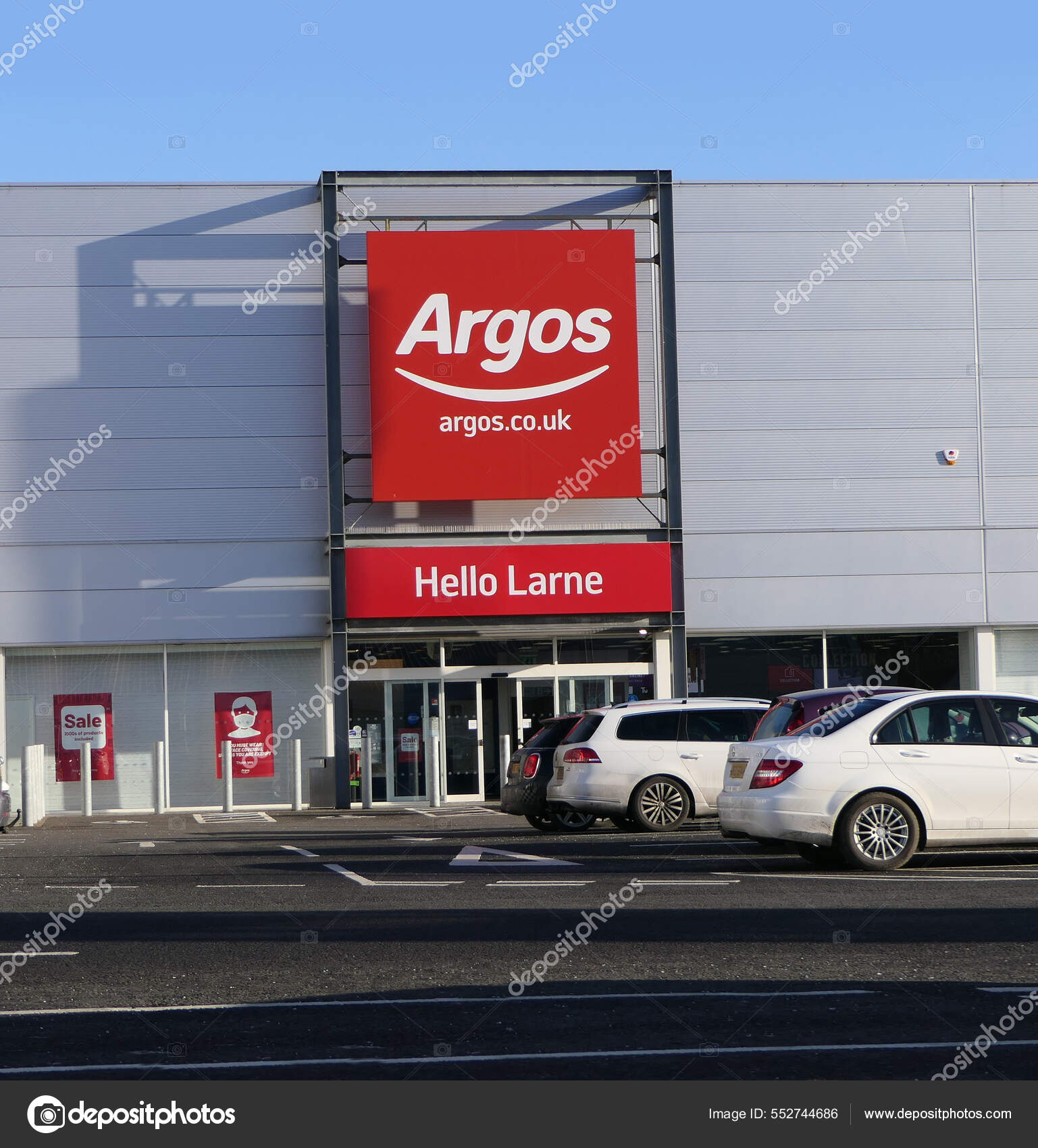 Argos Sign Larne Antrim Northern Ireland – Stock Editorial Photo ...