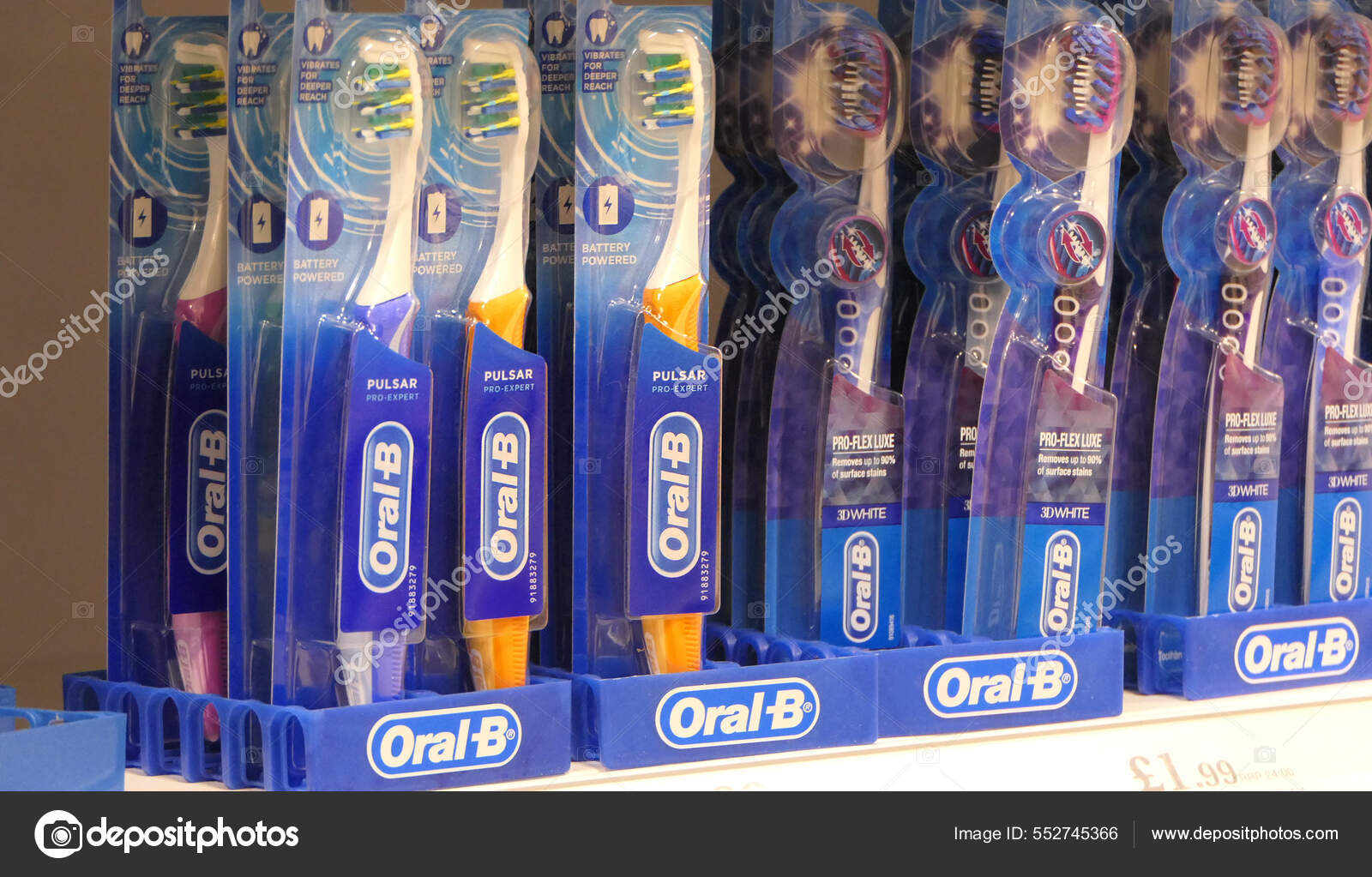 Oral Wisdom Tooth Brushes Products Display Sale Shopping Centre – Stock ...