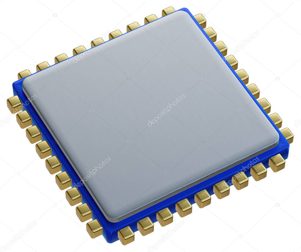 Cpu, gpu, color del metal, microprocesador aislado, microprocesador del ...