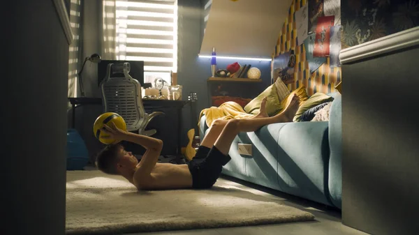 Boy exercising Stock Photos, Royalty Free Boy exercising Images ...