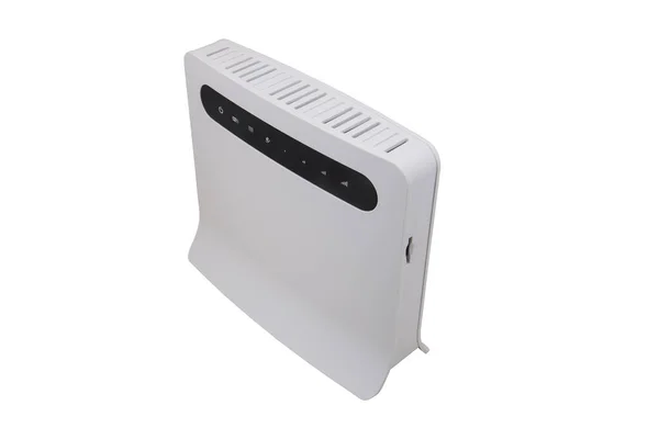 Wireless Wifi Router Isolated White Background — Stock Photo ...