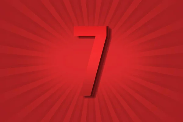Red Number 7