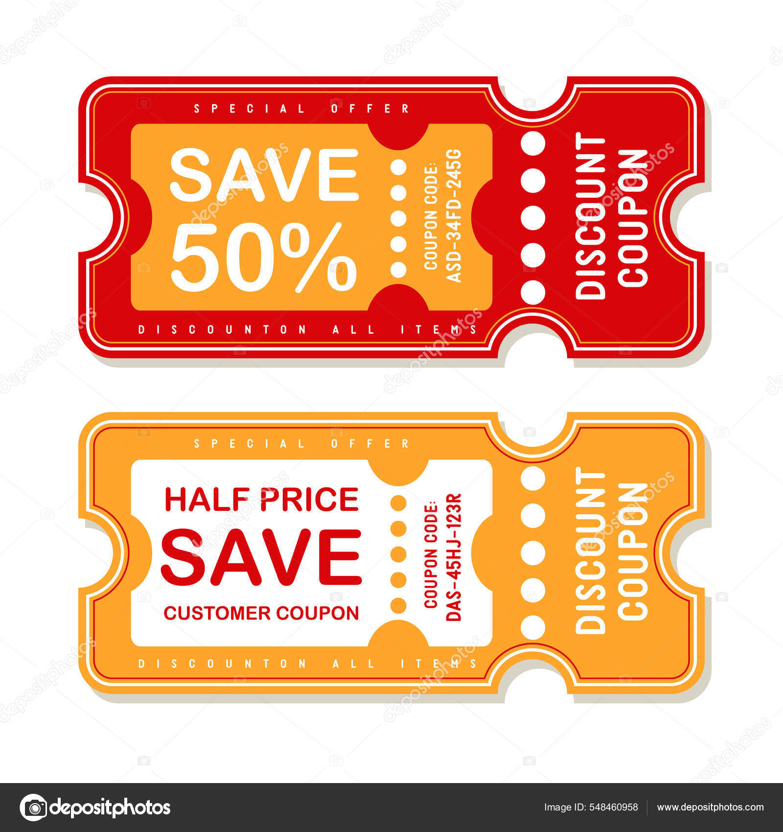 Discount Coupon Vector