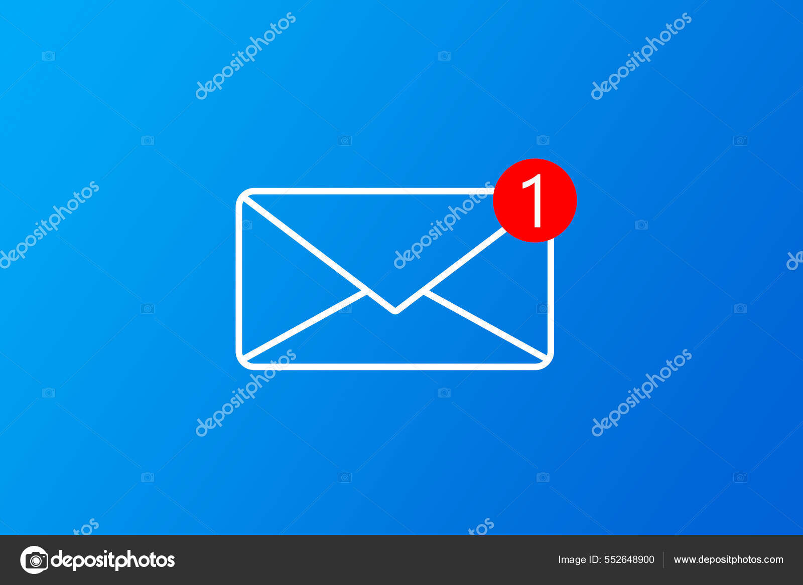 New Message Alerts Blue Background — Stock Photo © fantasticstudio33 ...