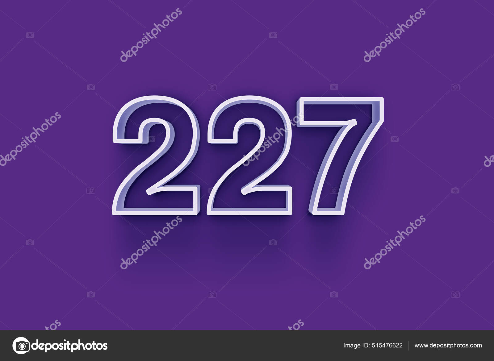 Illustration 227 Number Purple Background Stock Photo by ©ShanShop ...
