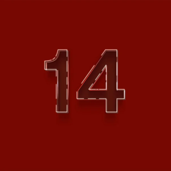 Red Number 14