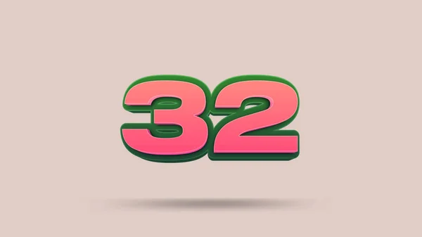 Number 32 Clipart