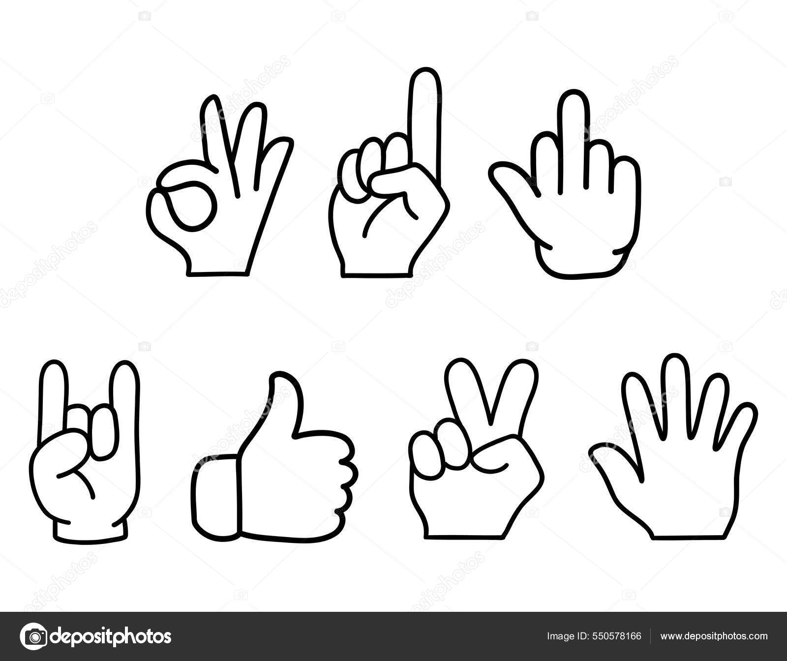 Simple Middle Finger Drawing