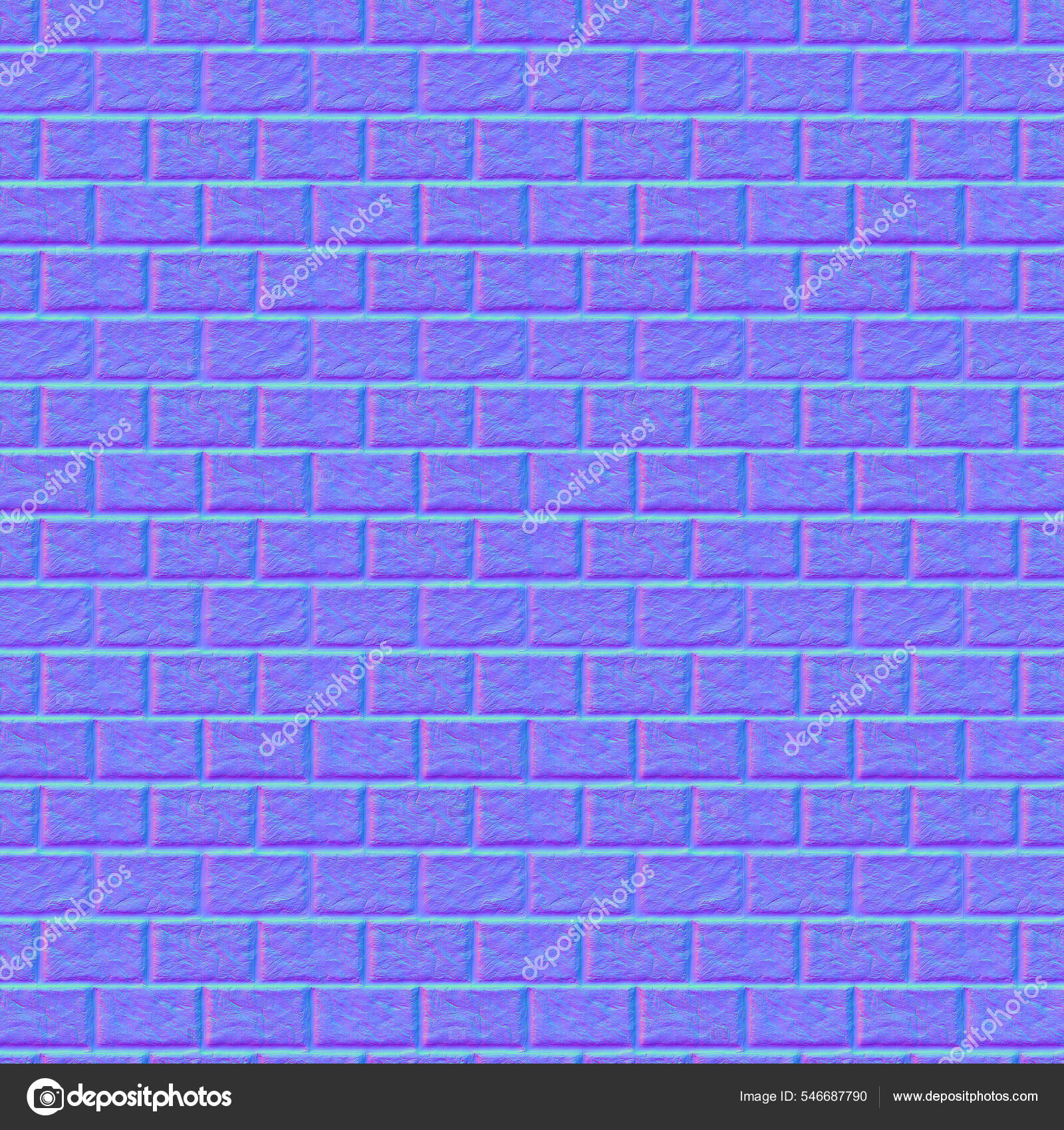 Normal Map Brick Wall Texture Normal Mapping Texture — Stock Photo ...