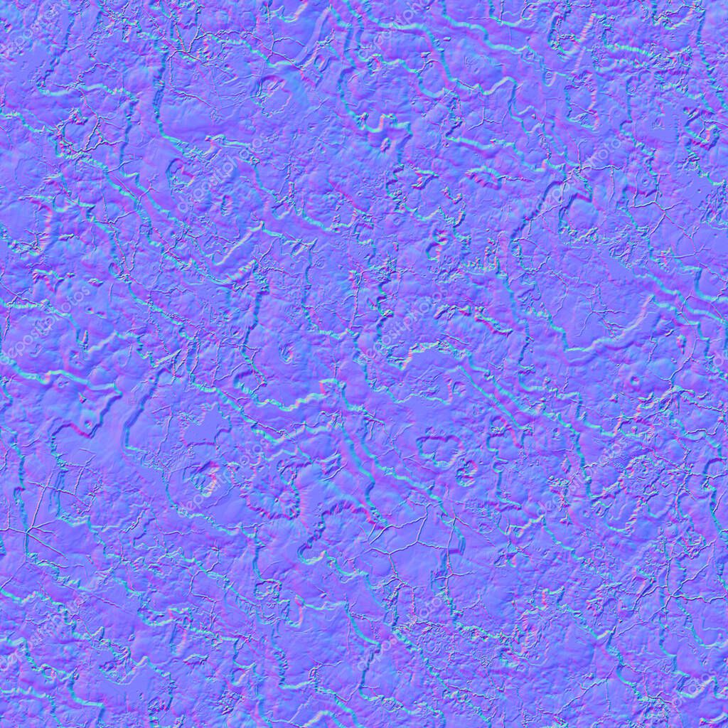 Mapa normal Textura de barro, mapeo normal 2023