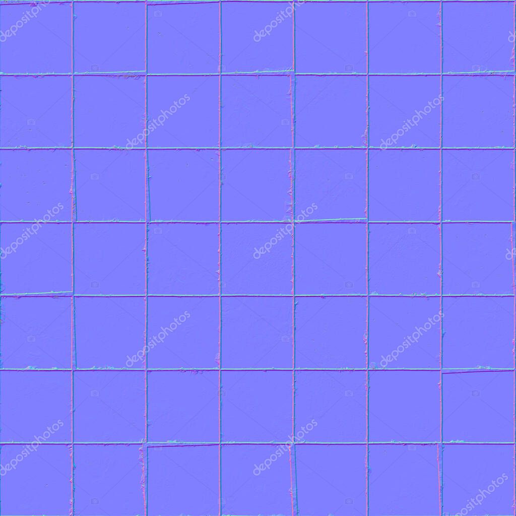 Mapa normal Azulejos de hormigón textura, mapeo normal 2023