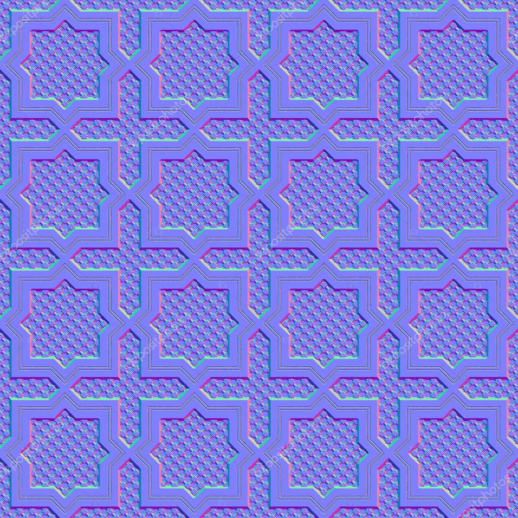 Mapa normal Textura de cuadrícula, mapeo normal 2022