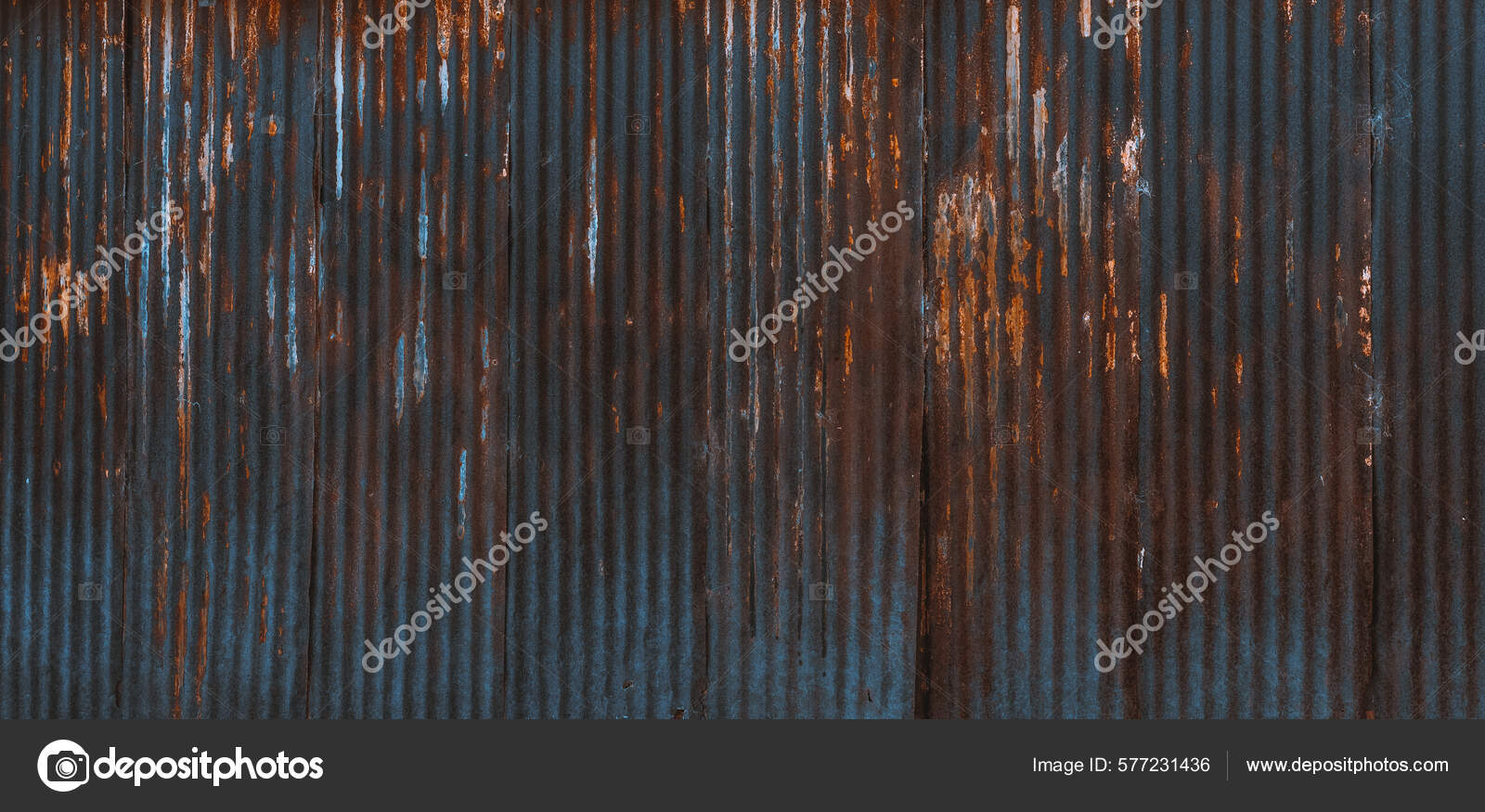Texture Rusted Corrugated Metal Sheet Seamless High Quality Stock Photo ...