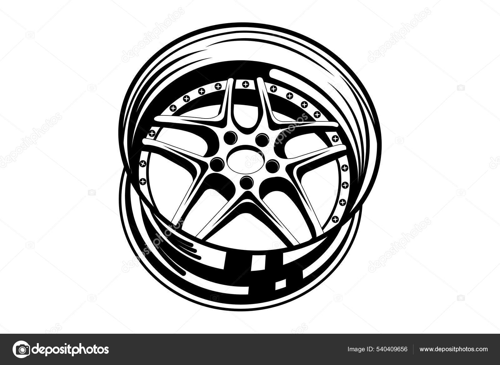 Rueda Llanta Vector Imagen vector, gráfico vectorial © champak0307 ...