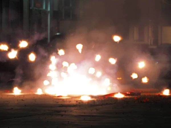 fire flame in the night sky - Stock Image - Everypixel