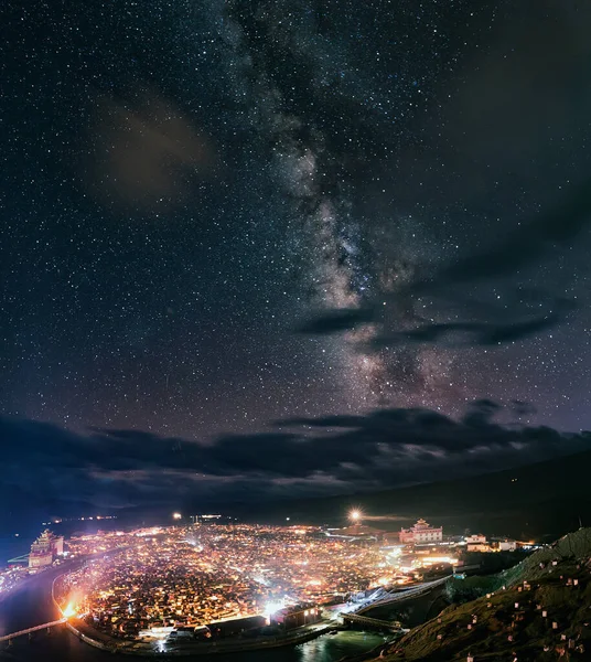 Beautiful Dark Night Starry Sky Stock Photo by ©Tuchong-Microstock4 ...