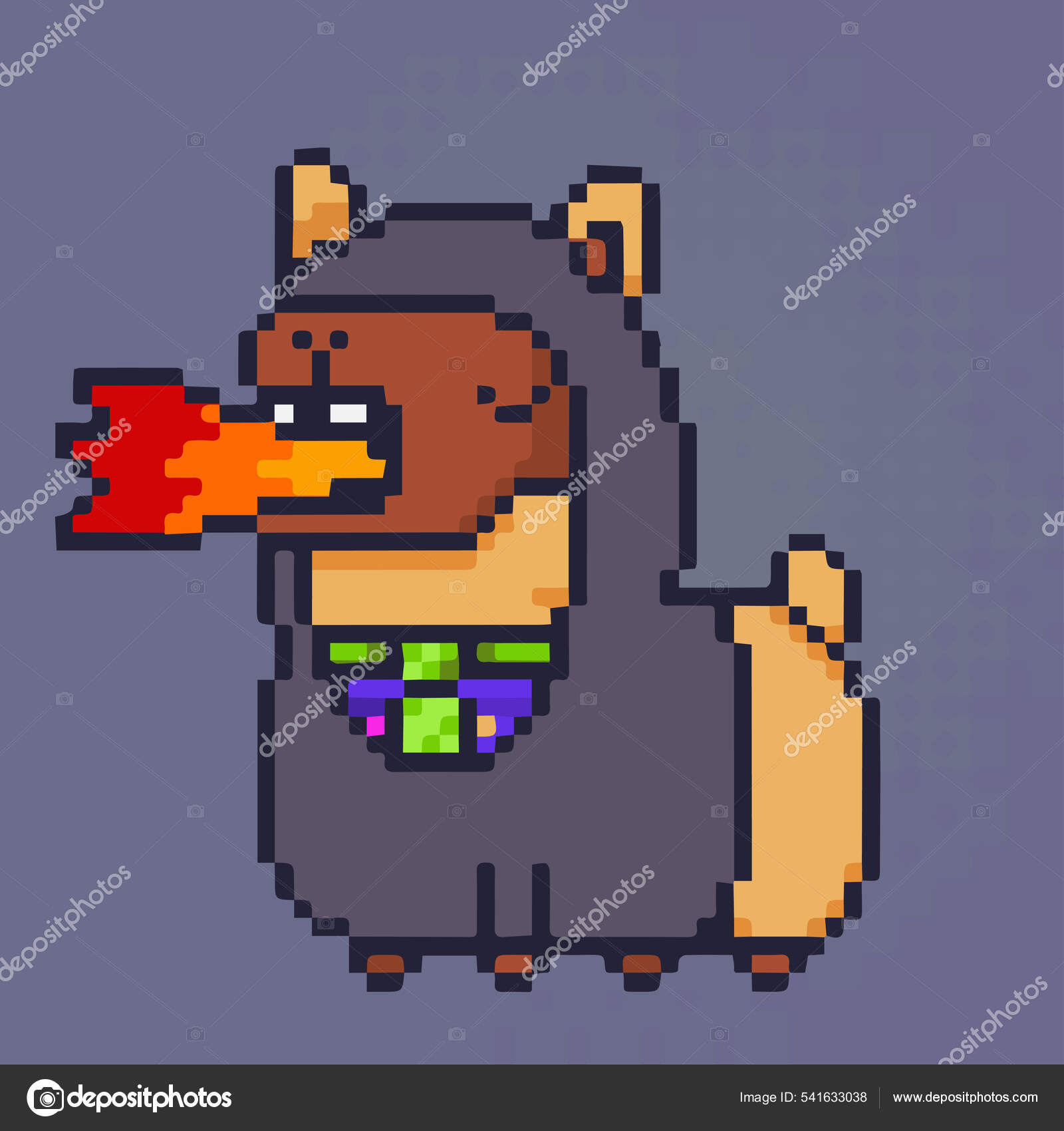 Alpacadabra Fire Breathing Alpaca Pixel Art Nft Bit Animal Wearing ...