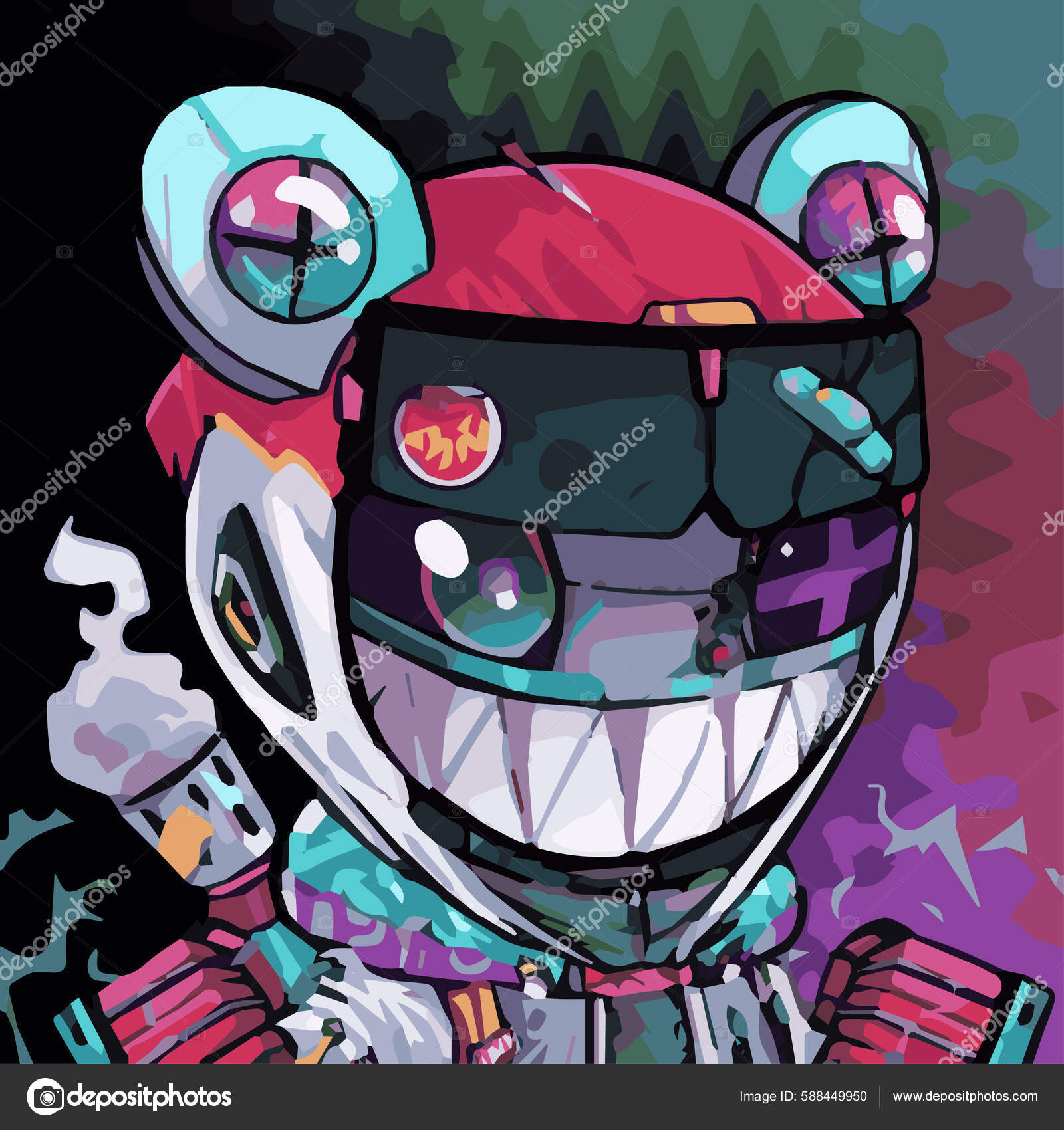 Legendary Karafuru Nft Character Pfp Nfts Vector Illustration Stock ...