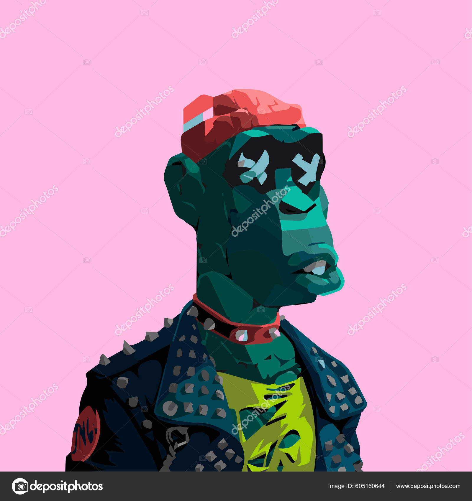 Primates Character Illustration Nft Custom Pfp Ape Unique Traits ...