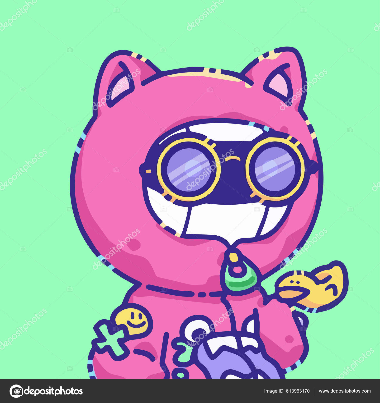 Personagem Bonito Doodle Desenhos Animados Para Crianças Doodles Como ...