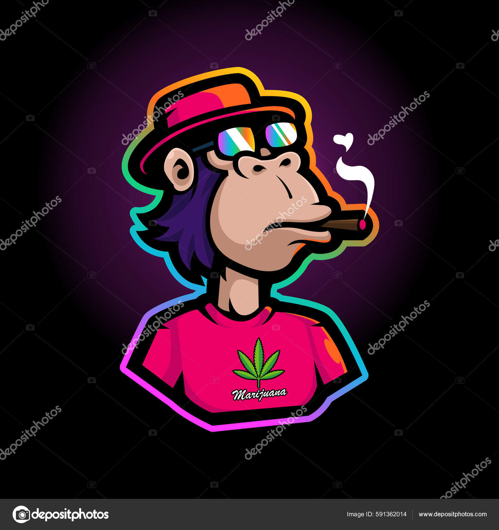 Monkeys Smoking Weed