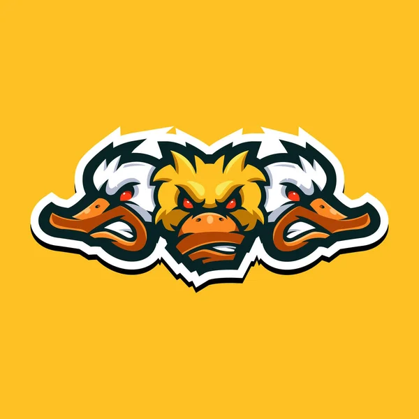 Duck Head Logo Sport Esport Team Ducks Illustration Design Vector Stock Vector by ...