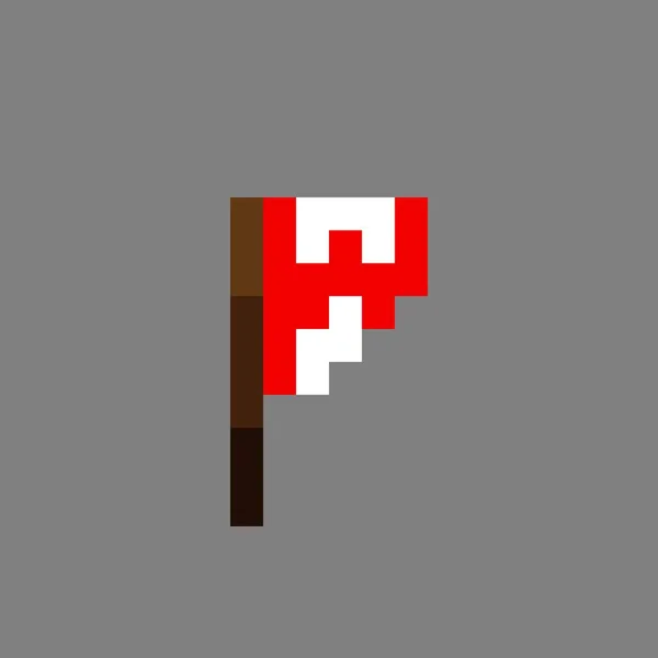 Пиксельное Искусство Флага Бразилии Векторная Иллюстрация Стоковый ...