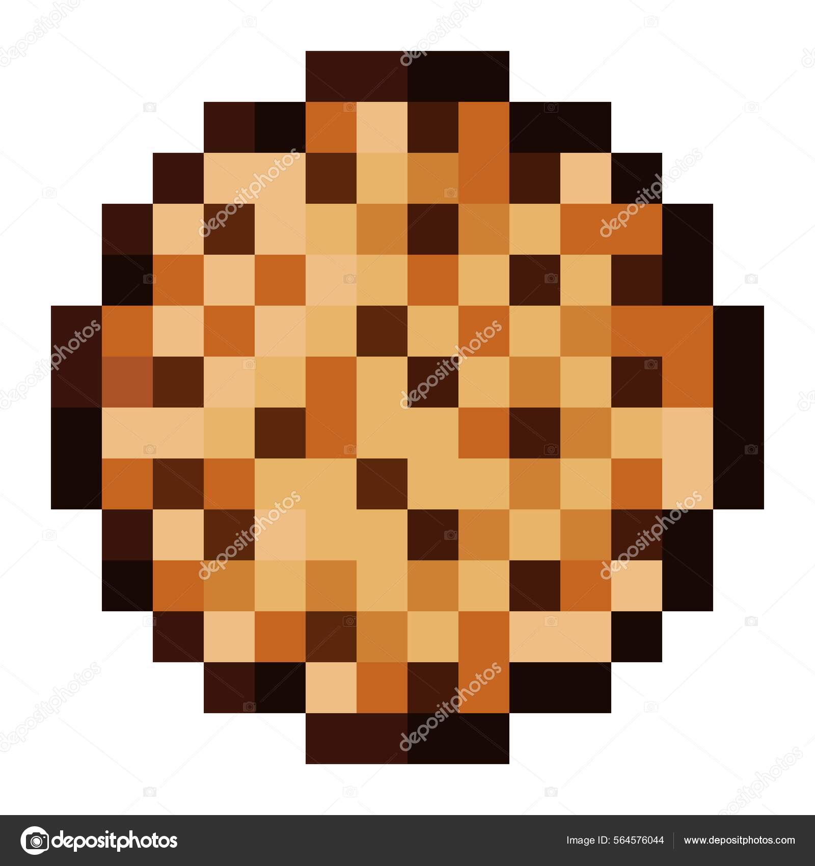 Chocolate Chip Cookies Pixel Art Vector Picture Stock Vector by ...