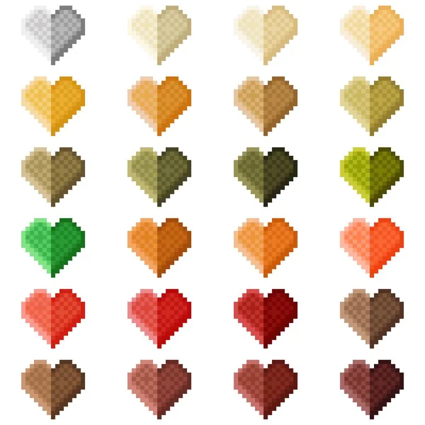 Heart Pattern Pixel Art Seamless Pattern Pixel Art Heart Pattern Stock Vector Image By ©sudakarn 0968
