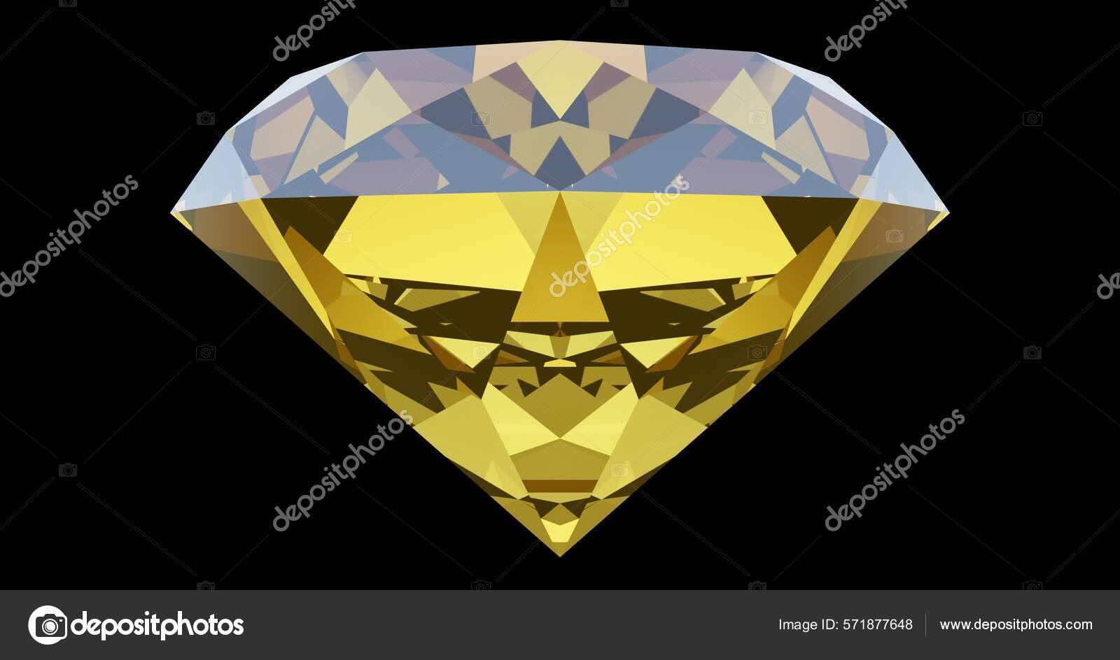 Yellow Diamond Icon Rendering — Stock Photo © Sudakarn_Vivatvanichkul ...