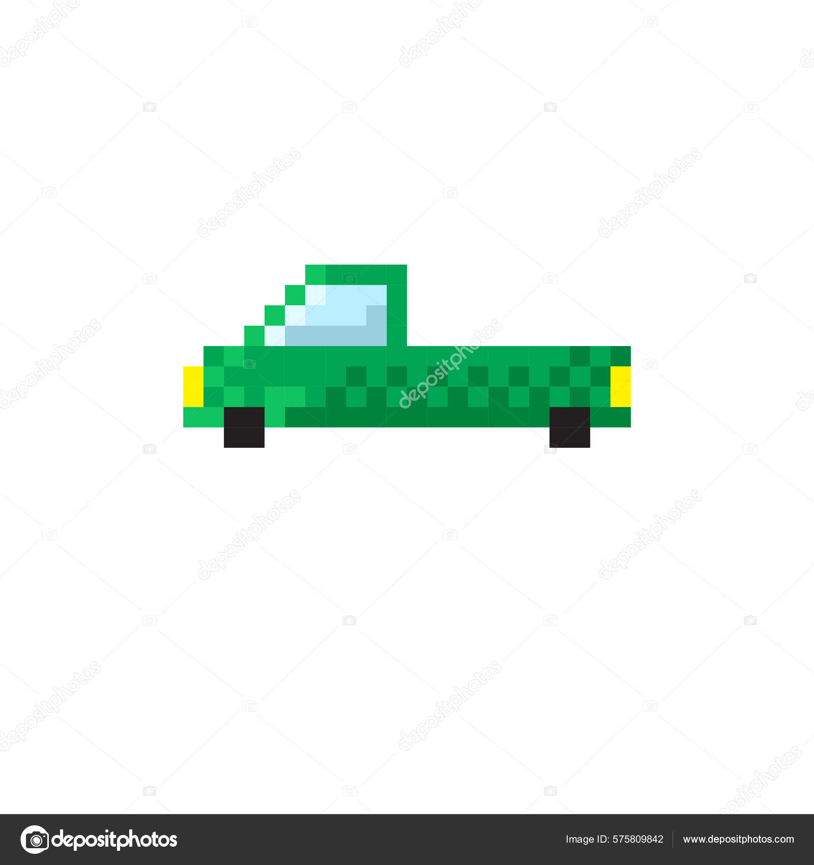 Kreslený Auto Automobilový Pixel Vektorový Obrázek Pickup Truck Pixel ...