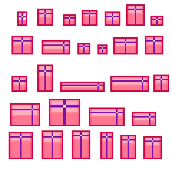 Ice Cream Scoop Menu Pixel Art Set Vector Illustration Stock Vector by ...