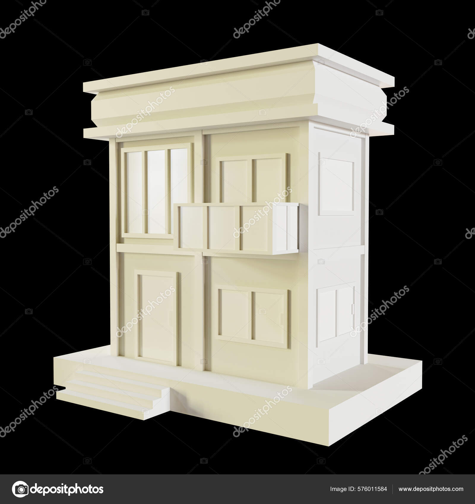 White House Modern Style Floor Model Architecture Made Paper Low Stock ...