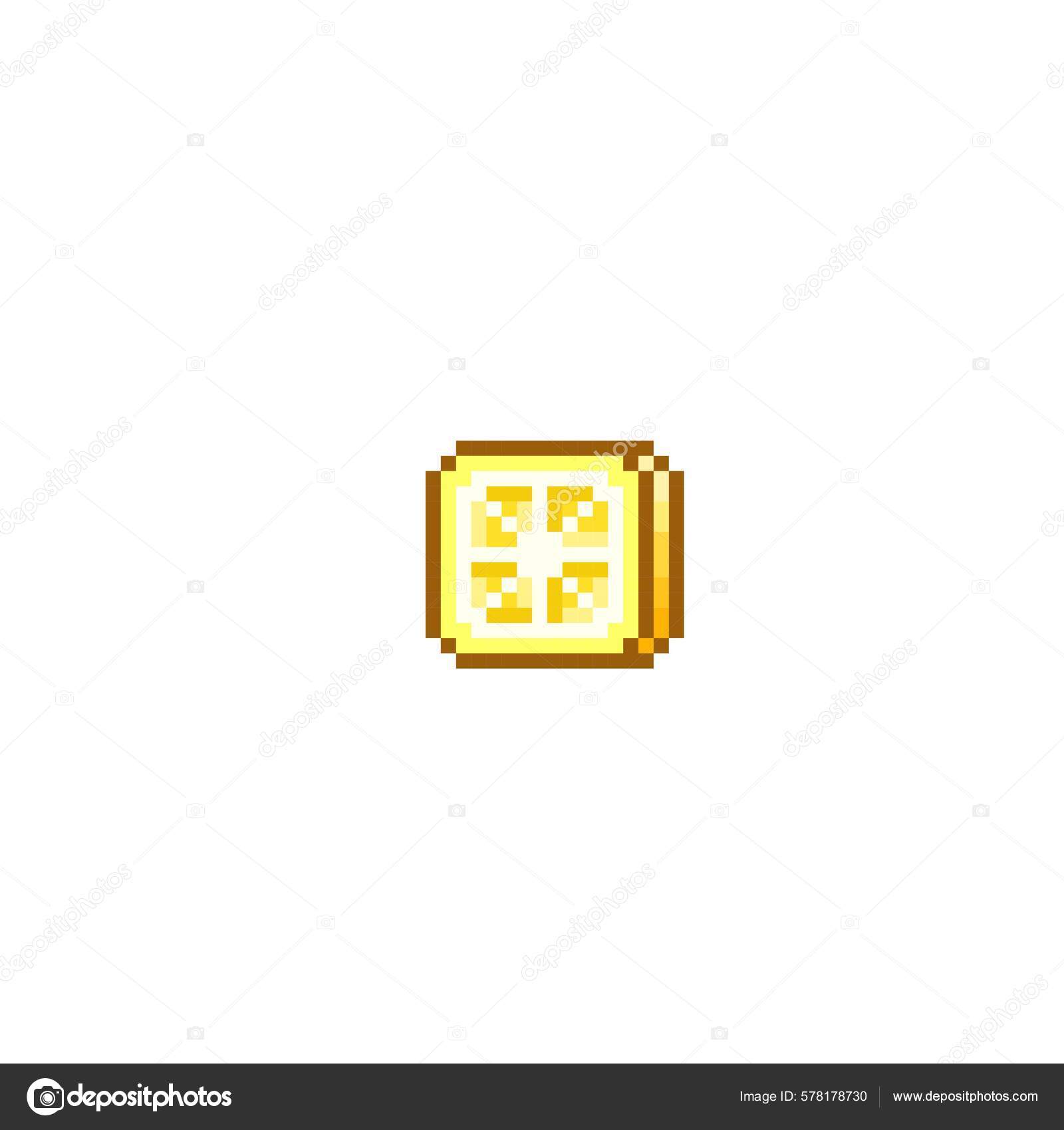 Lemon Pixel Art Lemon Slices Vector Illustration Vector de stock por ...